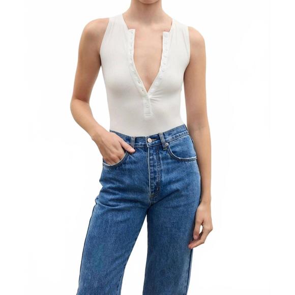 Bayse | Tops | New Bayse Aurora Bodysuit In White | Poshmark
